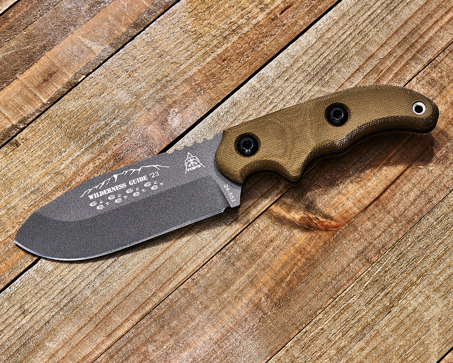 TOPS Knives Wilderness Guide '23 Fixed Blade Knife 4.25" 1095 Carbon ...