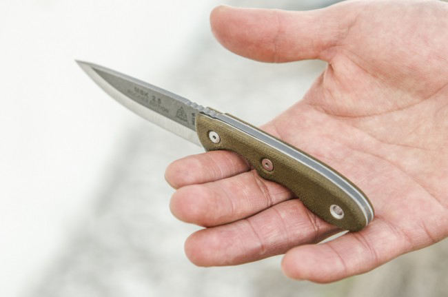 TOPS Knives Mini Scandi Knife Rockies Edition Fixed 3" 1095 Stonewashed ...