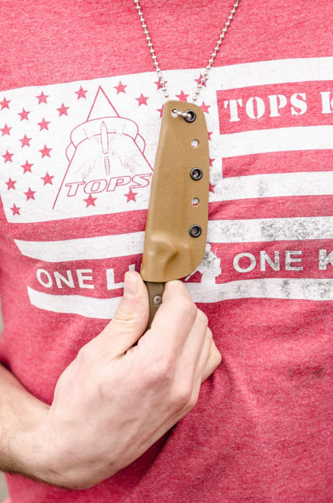 TOPS Knives Mini Scandi Knife Rockies Edition Fixed 3" 1095 Stonewashed ...