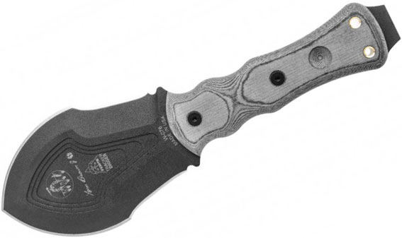 TOPS Knives Tracker Digger Fixed 4.75" Double Edge Blade, Micarta ...