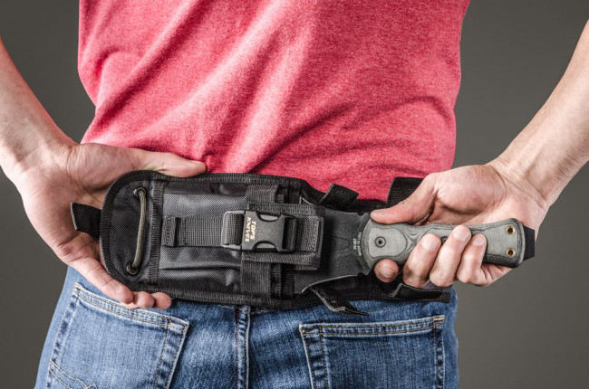 TOPS Knives Tracker Digger Fixed 4.75" Double Edge Blade, Micarta ...