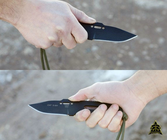 TOPS Knives CAT Covert Anti-Terrorism 3-1/4" 1095 Carbon Spear Point ...