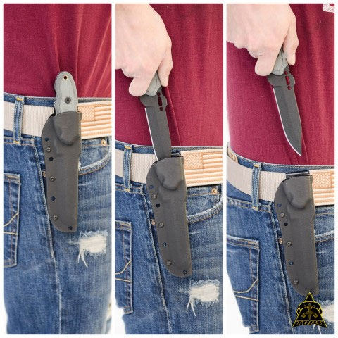 TOPS Knives Interceptor 331 Police Utilty Fixed 4" 1095 Black Drop ...