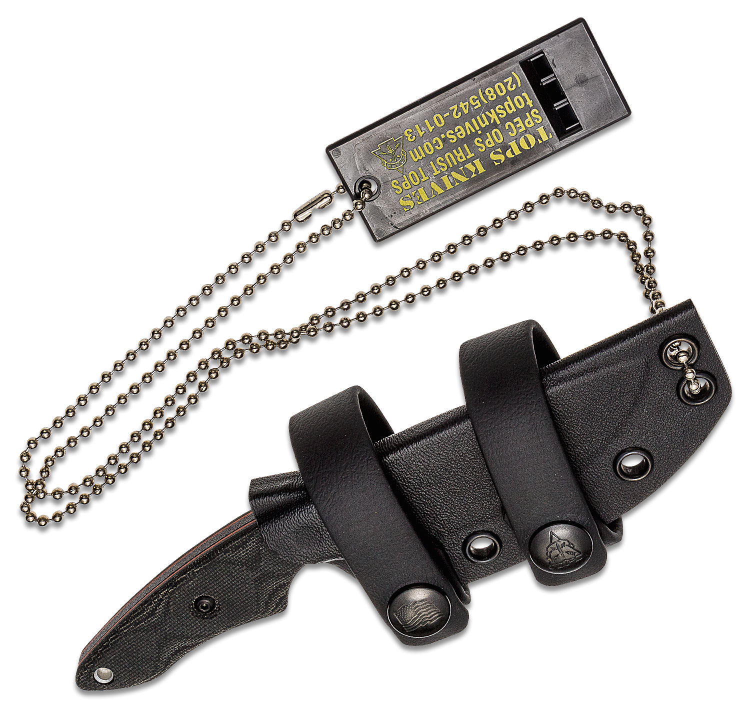 TOPS Knives 3 Pointer Fixed Blade Knife 3.13" 1095 Black Drop Point ...