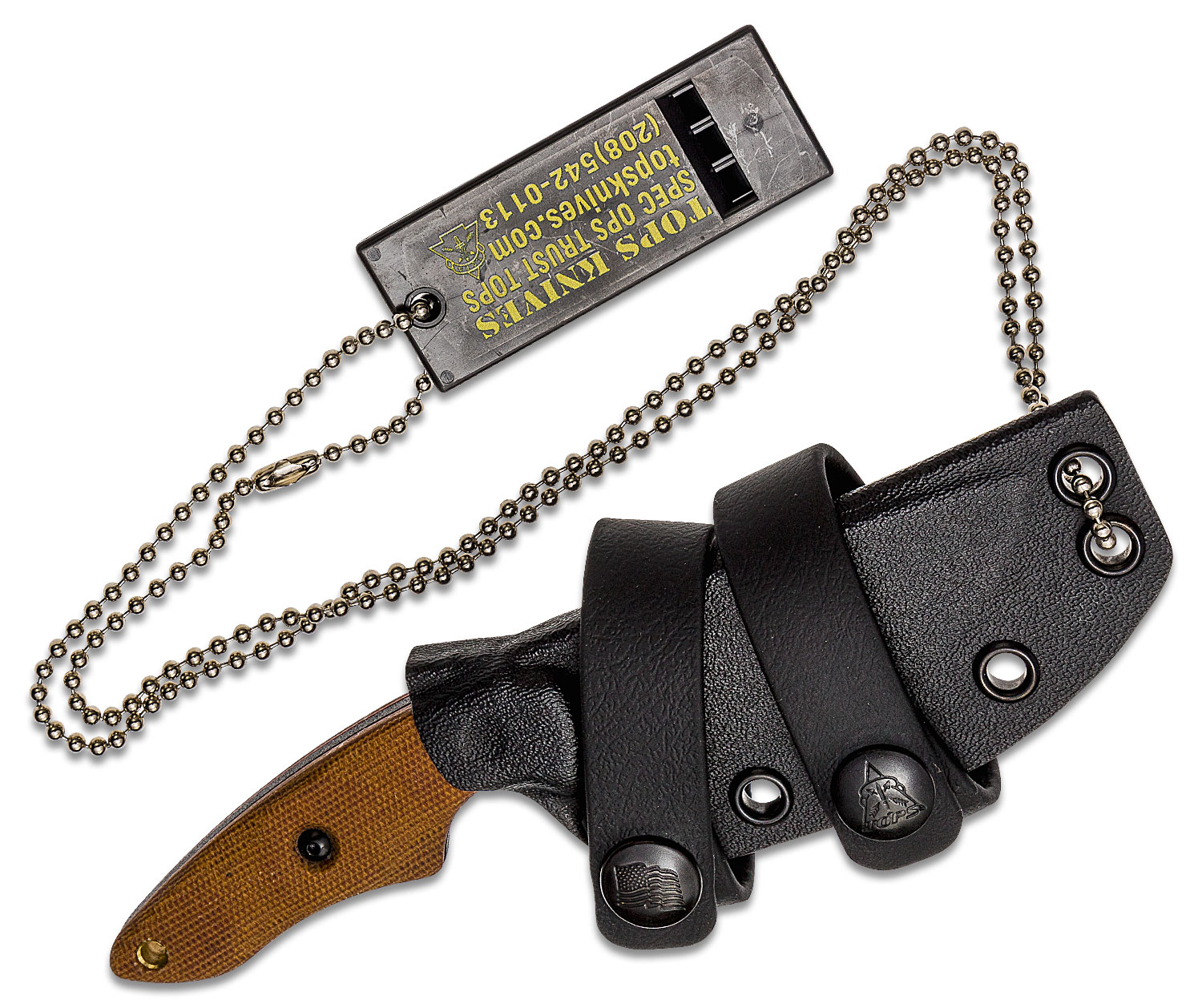 TOPS Knives 3 Pointer Fixed Blade Knife 3.13" 1095 Black Drop Point ...