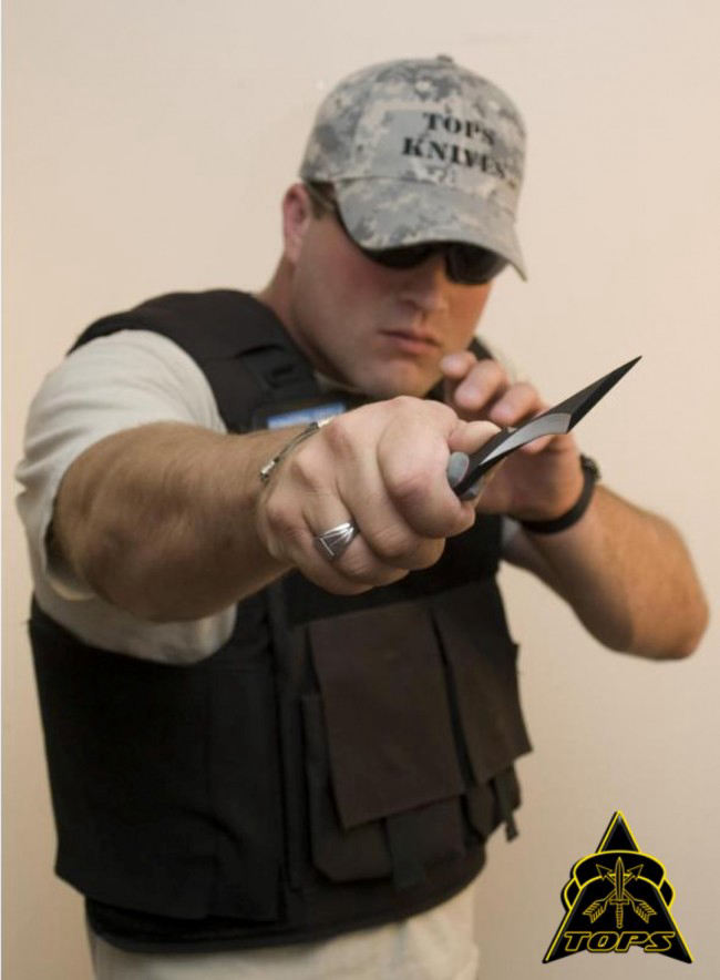 TOPS Knives BKBT-01 Back Bite 4" 1095 Wharncliffe Blade, Micarta ...