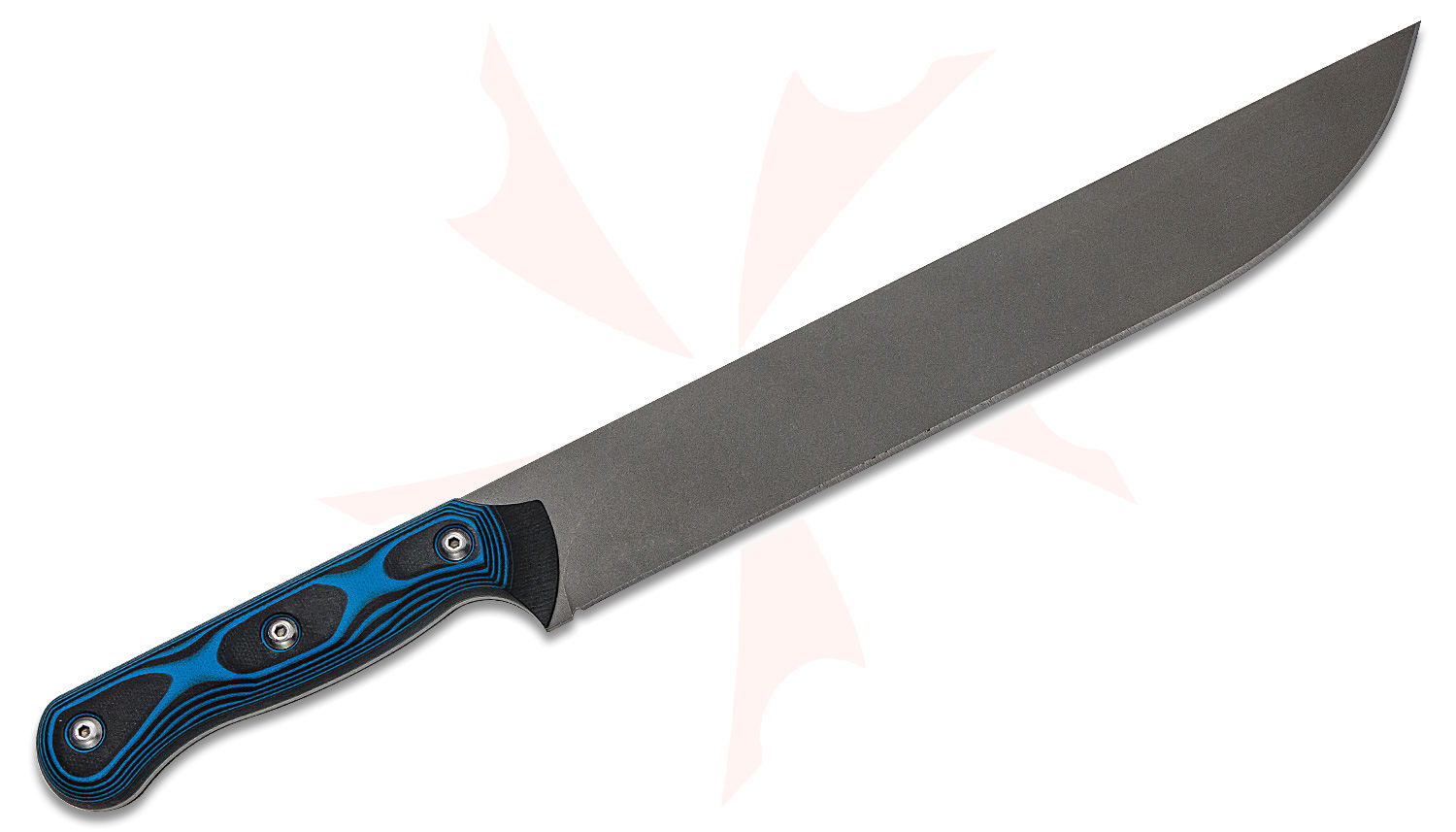 TOPS Knives Dicer 10 Slicer Knife 10" CPM-S35VN Tumbled Blade, Black ...