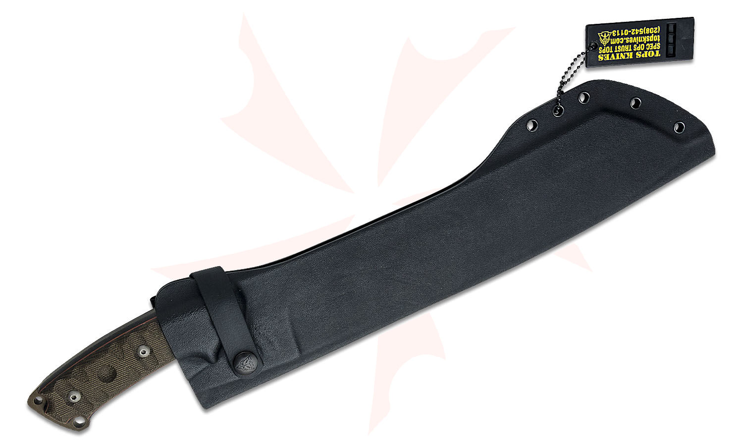 TOPS Knives El Chete Fixed 11.88" Midnight Bronze Blade, Rocky Mountain ...