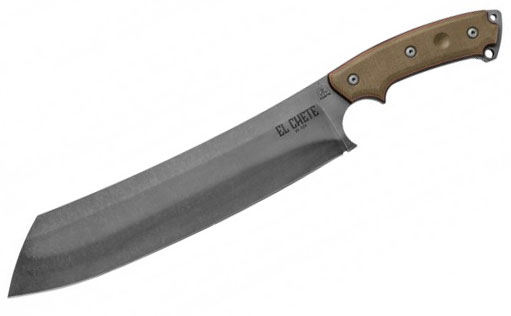 TOPS Knives El Chete ELCH Fixed 12" 1095 Carbon Steel Blade, Micarta ...
