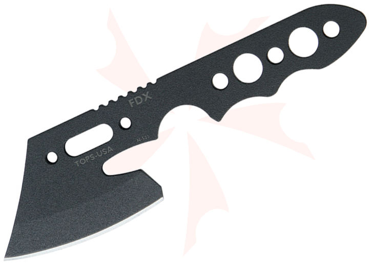 TOPS Knives FDX Mini Axe Skeleton 7" Overall, 1095 Skeletonized Handles ...