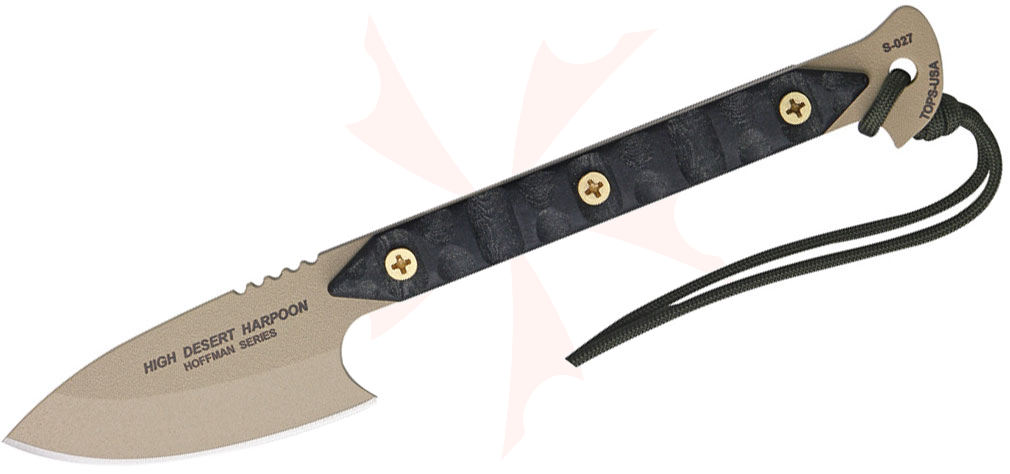 TOPS Knives Hoffman High Desert Harpoon XL Fixed 3-1/4" 1095 Carbon ...