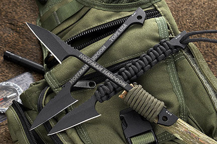TOPS Knives Hoffman Harpoon Fixed 2-1/2" 1095 Carbon Blade, Nylon ...