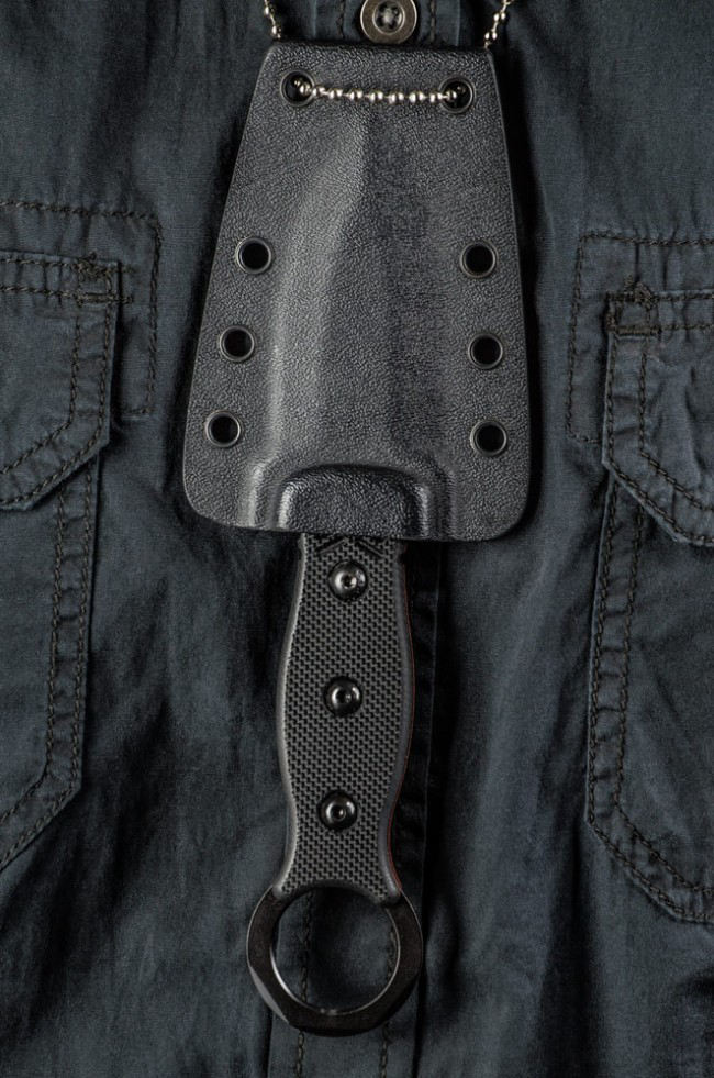 TOPS Knives I.C.E. Dagger Fixed 3" Black 1095 Double Edge Blade, G10 ...