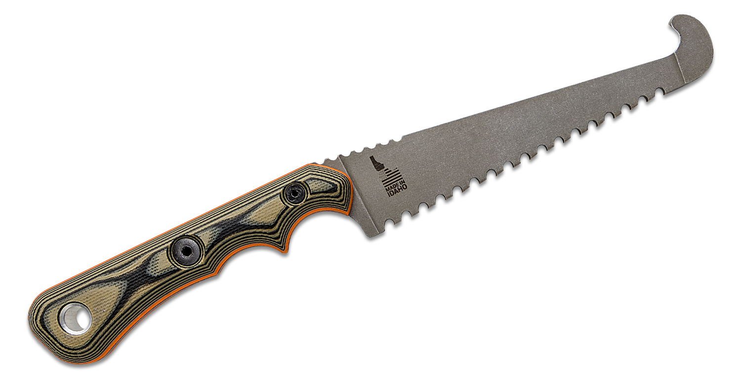 TOPS Knives Muley Skinner/Saw Fixed Blade Combo Set, 154CM Tumbled ...