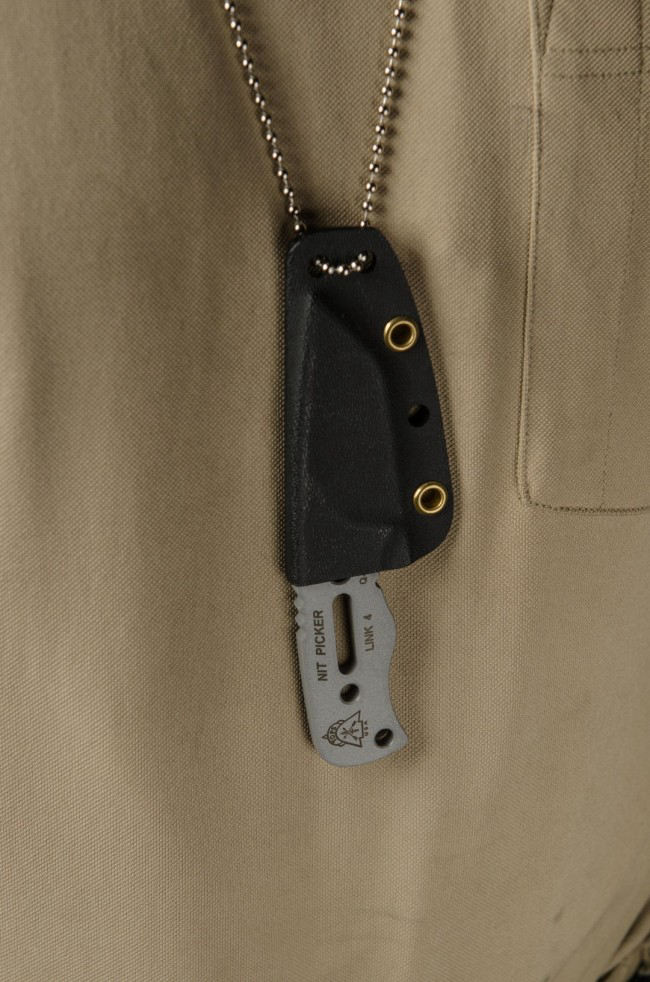 TOPS Knives Nit Picker NEck Knife 2.25" 1095 Drop Point Blade ...