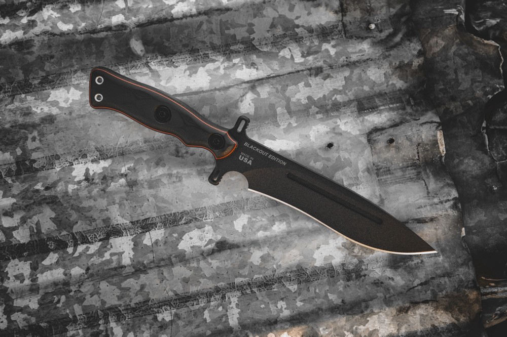 TOPS Knives Operator 7 Blackout Edition Fixed Blade Knife 7.25" Blade ...