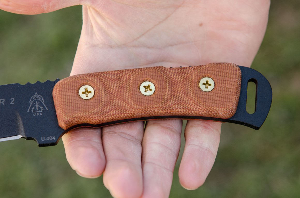 TOPS Knives Overlander 2 Fixed 4" 1095 Carbon Steel Blade, Micarta ...