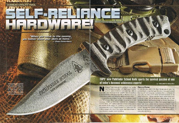 TOPS Knives Pathfinder School Knife Fixed 4" Carbon Steel Blade ...