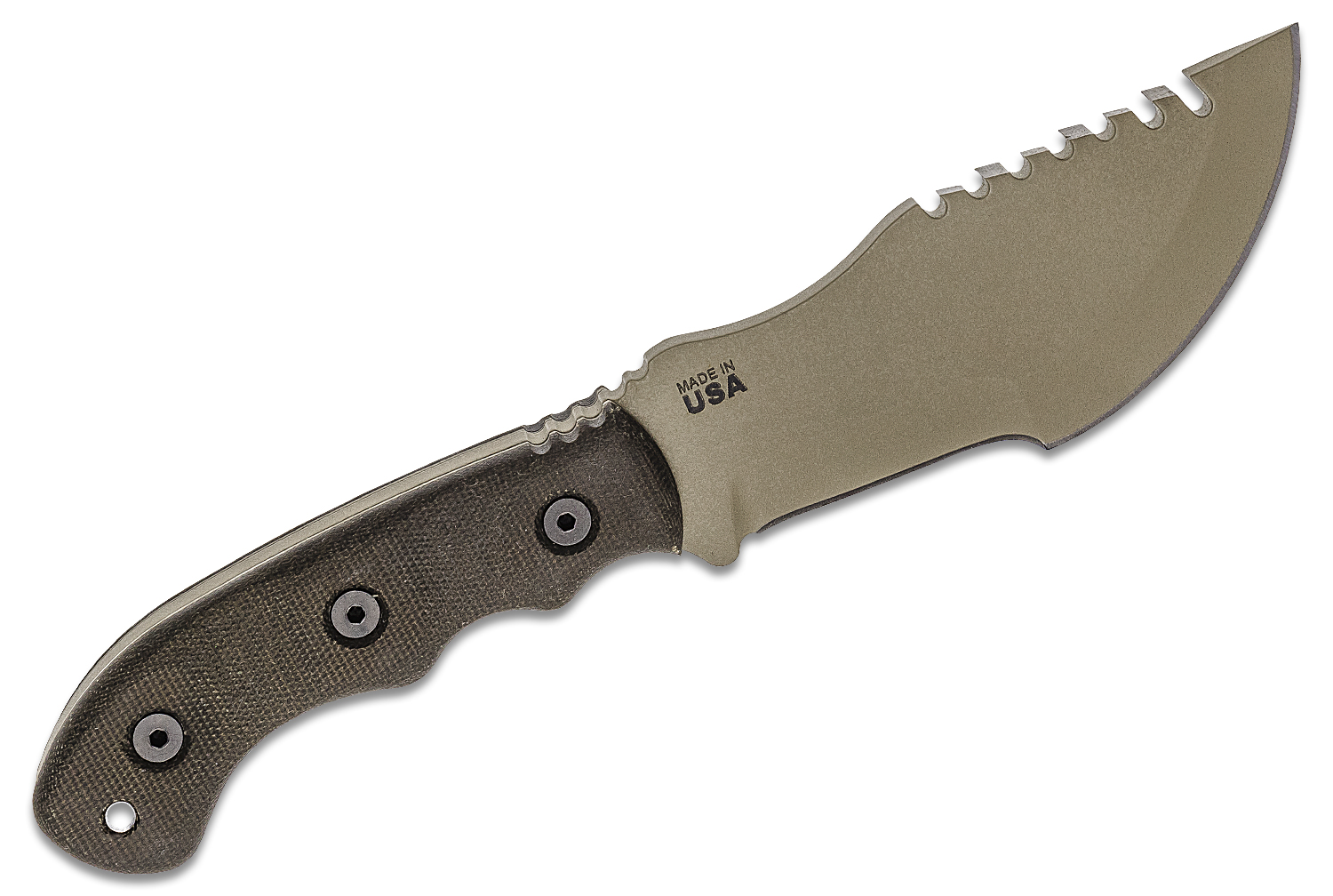 TOPS Knives Tom Brown Tracker #2 Fixed Blade Knife 5" Coyote Tan 1095 ...