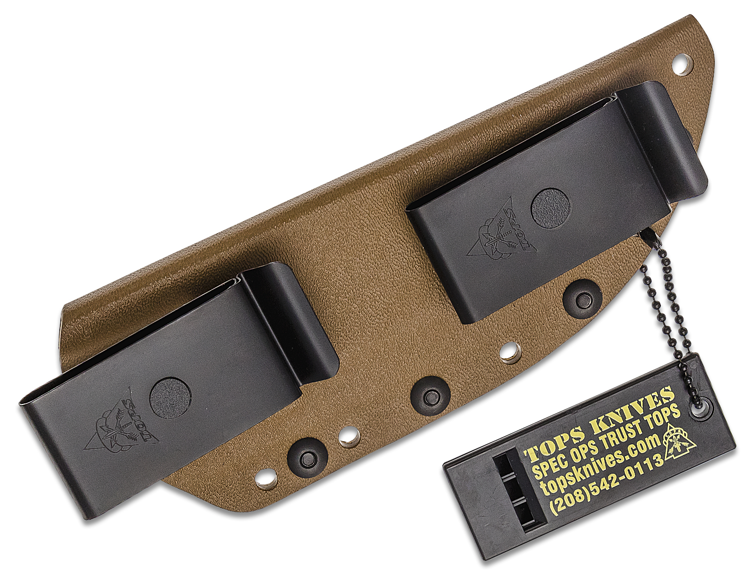 TOPS Knives Tom Brown Tracker #2 Fixed Blade Knife 5" Coyote Tan 1095 ...