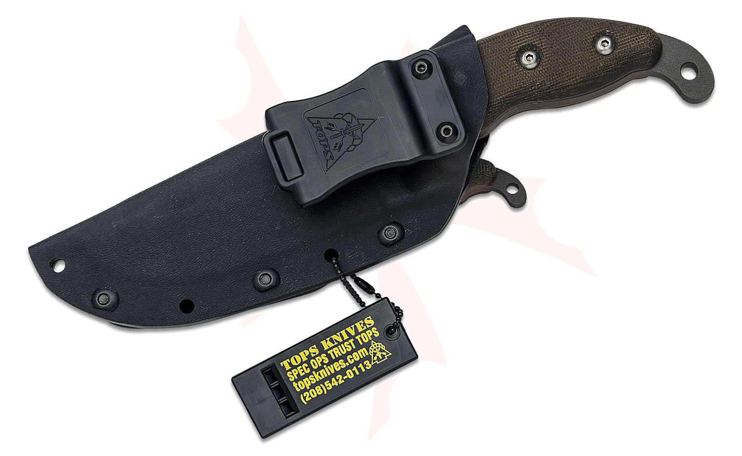 TOPS Knives Wind Runner SRE Hunting Fixed Blade Combo Set, Tungsten ...