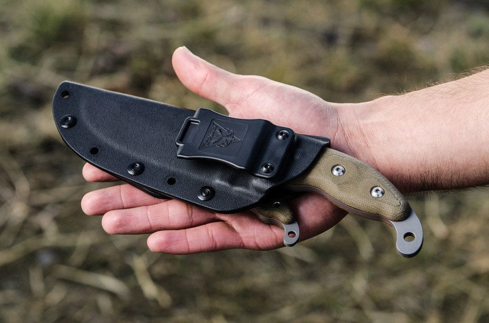 TOPS Knives Wind Runner SRE Hunting Fixed Blade Combo Set, Tungsten ...