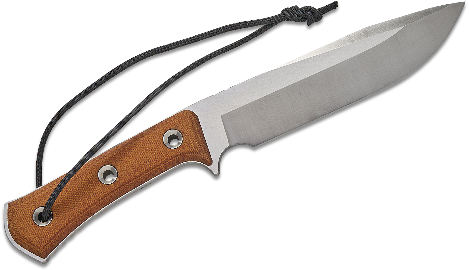 TRC Knives APOCALPYPSE Fixed Blade Knife 6.77" Vanadis 4 Extra Satin Drop Point Blade, Natural ...