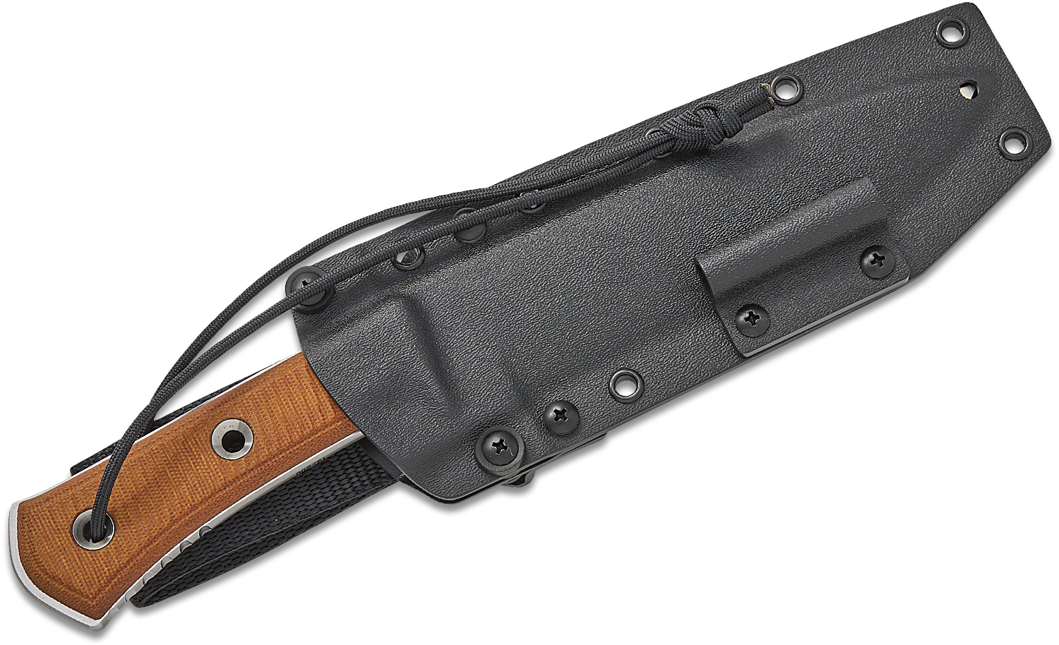 TRC Knives APOCALPYPSE Fixed Blade Knife 6.77" Vanadis 4 Extra Satin Drop Point Blade, Natural ...