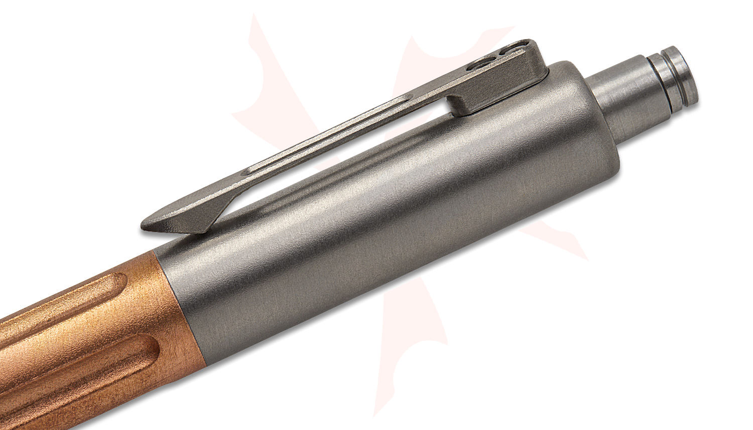 Tuff-Writer SPECIAL MISSION PEN Brushed Satin Titanium Mk2 MOD1 Press ...
