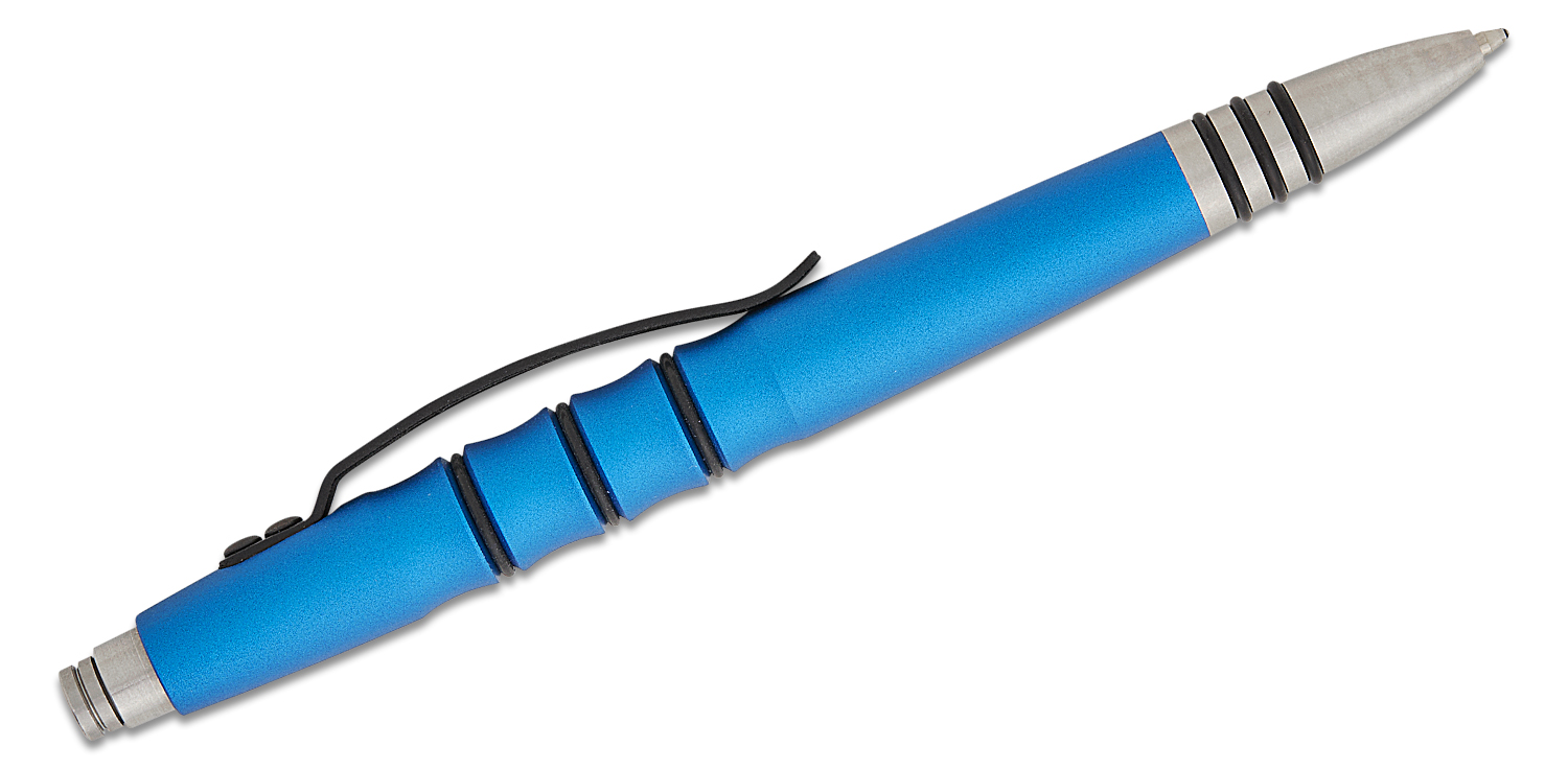 Tuff-Writer Overload Blue Aluminum Precision Press Tactical Pen ...