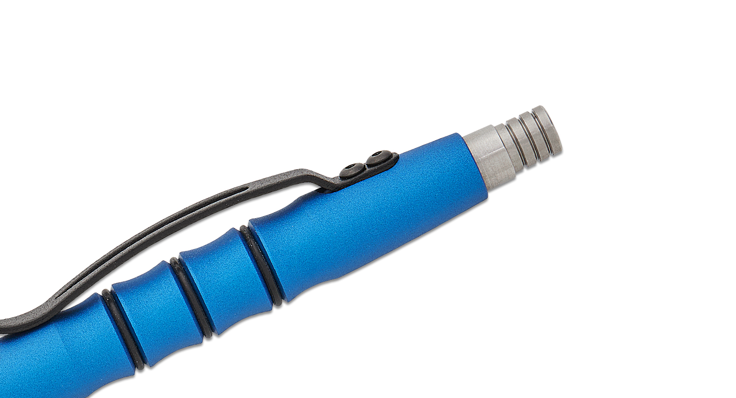 Tuff-Writer Overload Blue Aluminum Precision Press Tactical Pen ...