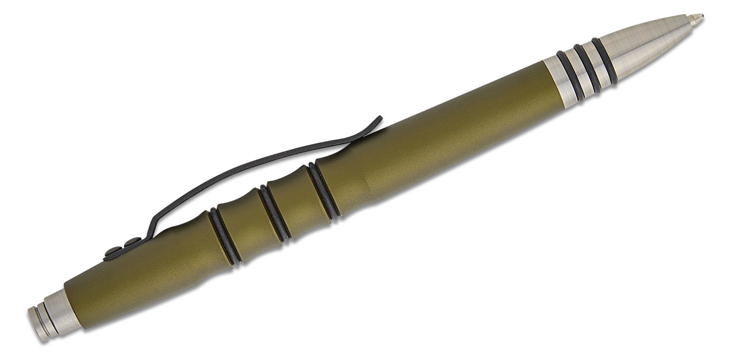Tuff-Writer OD Green Aluminum Precision Press Tactical Pen ...