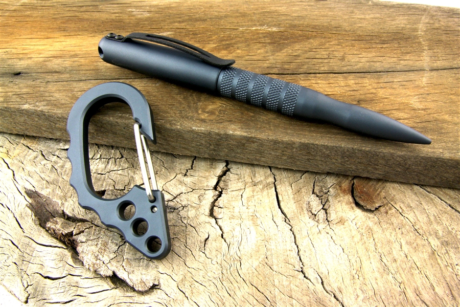 Tuff-Writer D22 Large Aluminum Keychain Carabiner, Gray (TWP-AL-D22EAR ...