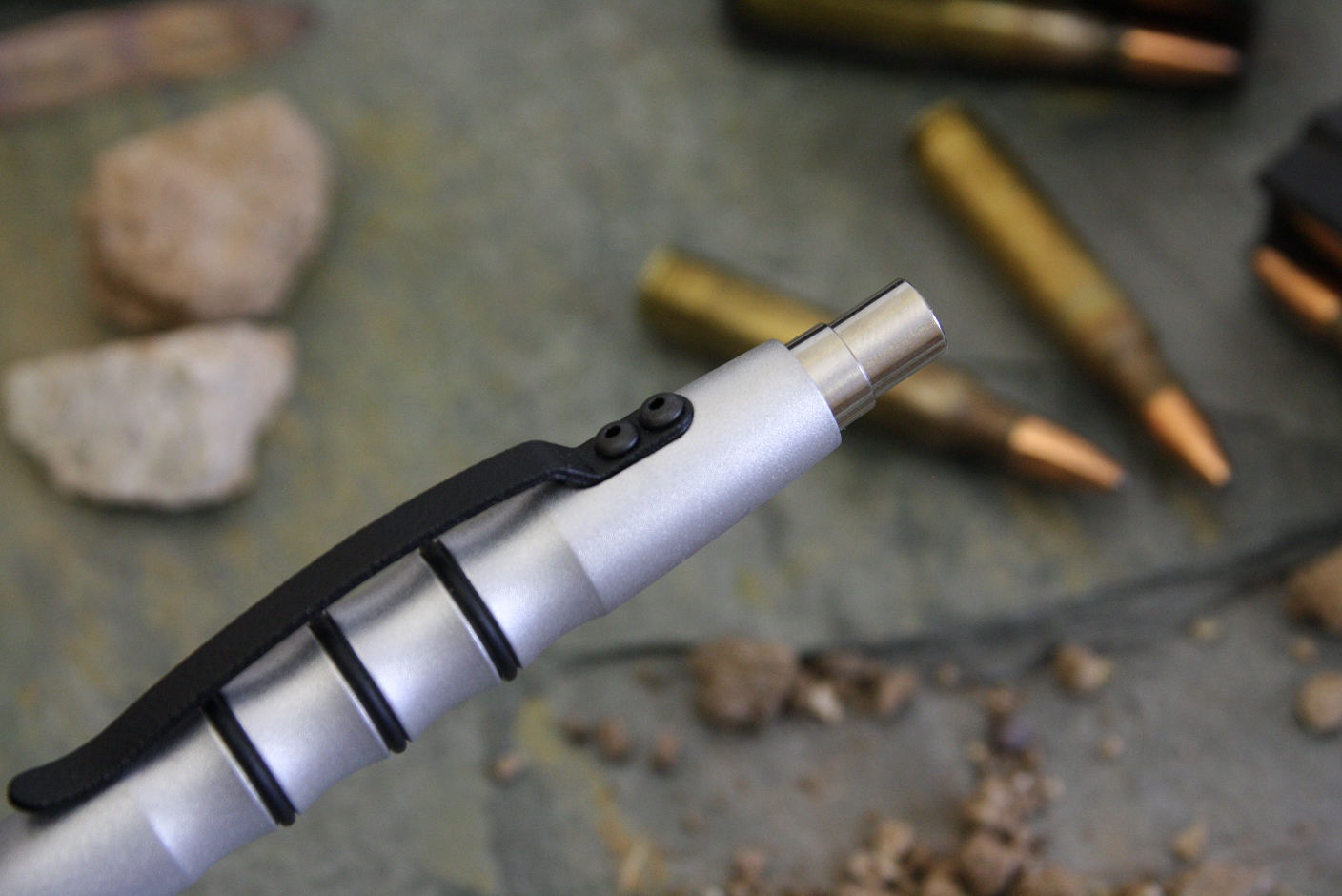 Tuff-Writer Precision Press Tactical Pen, Raw Aluminum (TWP-PPP-AL-SAT ...