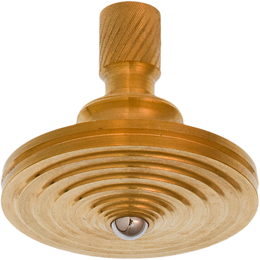 TW Bladeworks Custom Large Brass Spinning Top - KnifeCenter - Discontinued