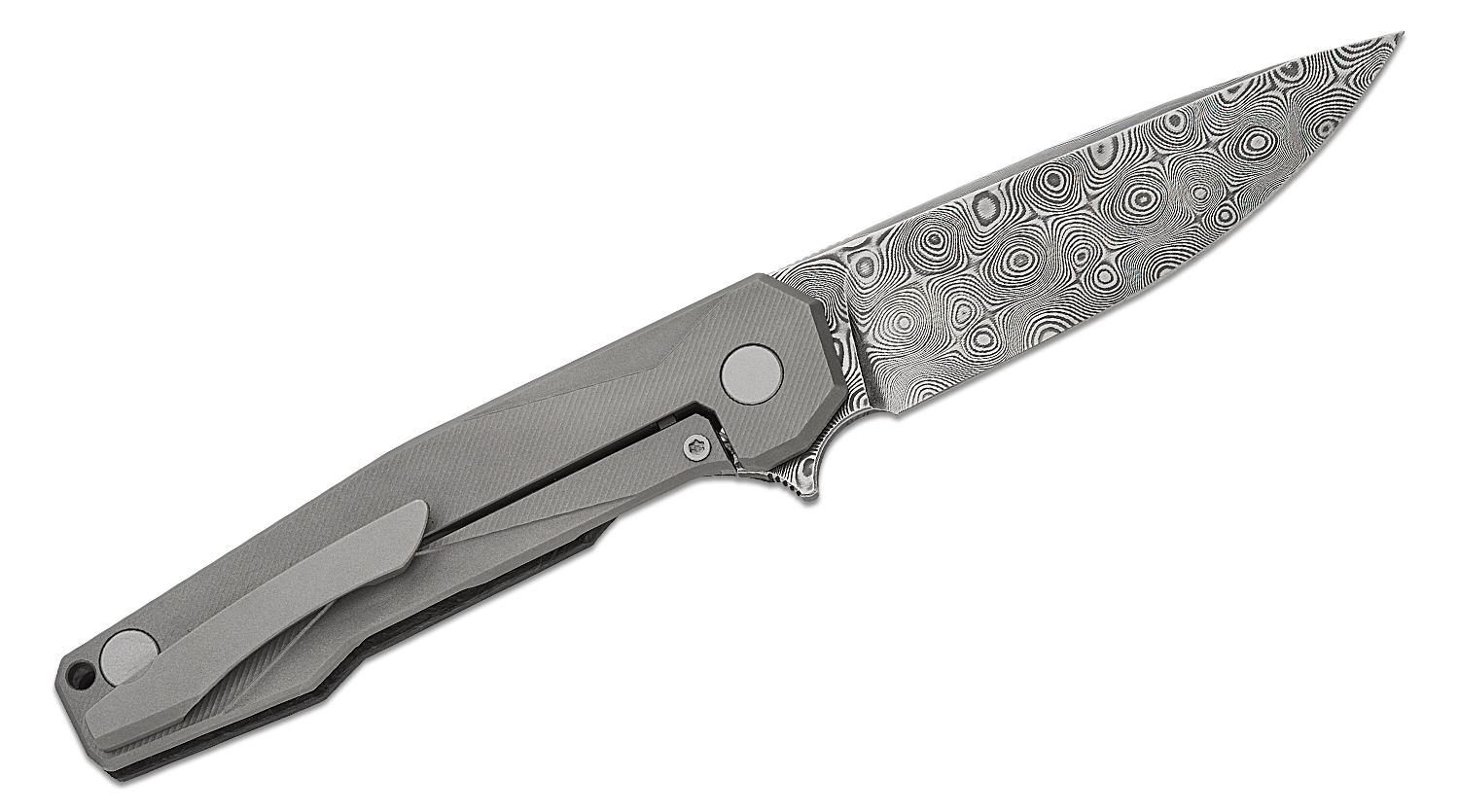 Uldanov Knives Custom R1 Flipper Knife 3.625" ZDI-1016 Raindrop ...