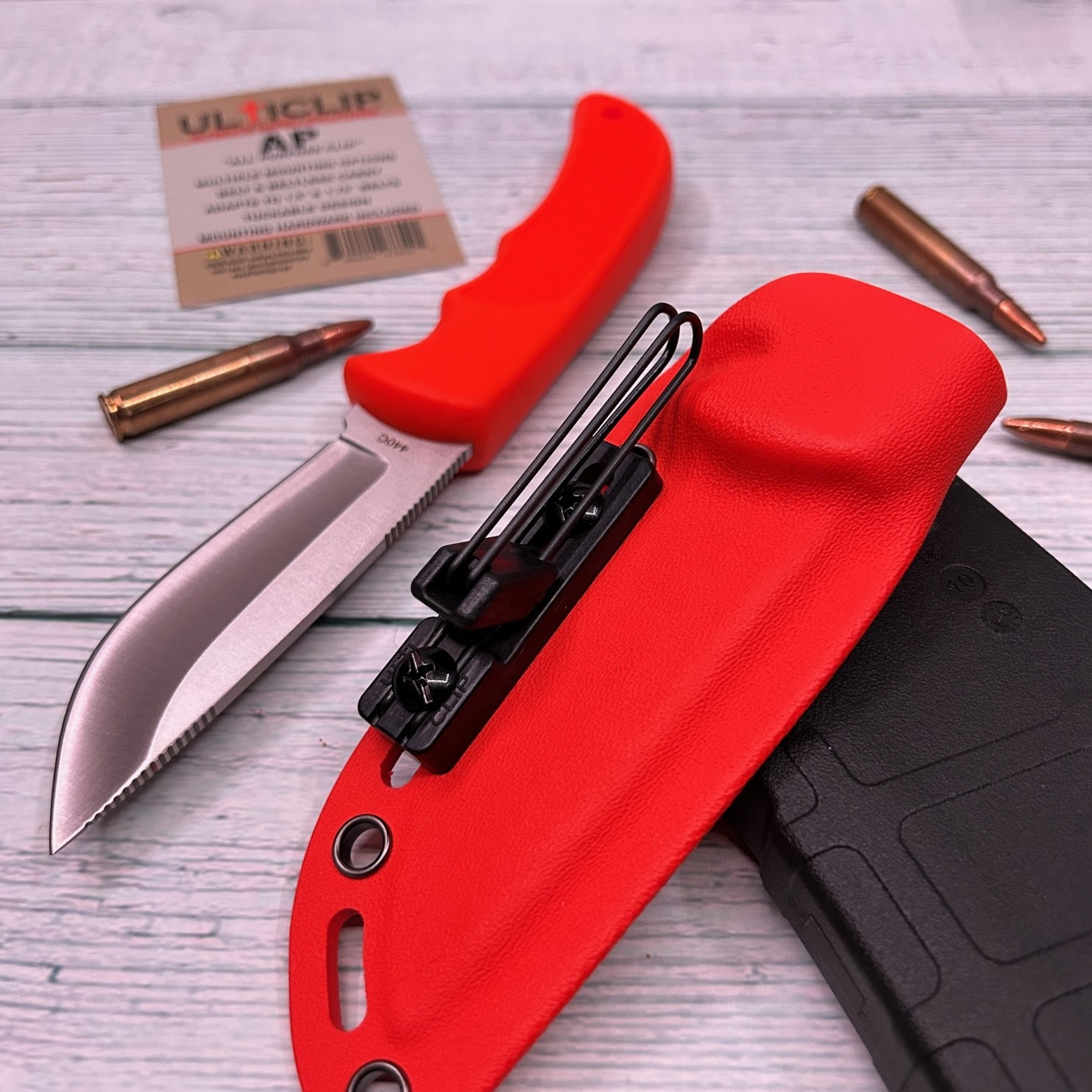 ULTICLIP AP Clip All Purpose Sheath Wire Clip - KnifeCenter - 609-APD