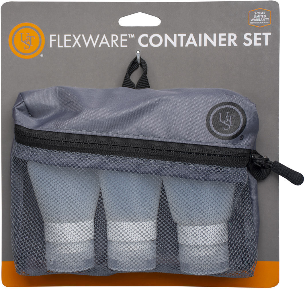 UST Ultimate Survival FlexWare Container Set + Mesh Zip Bag - KnifeCenter - 20-12577 - Discontinued