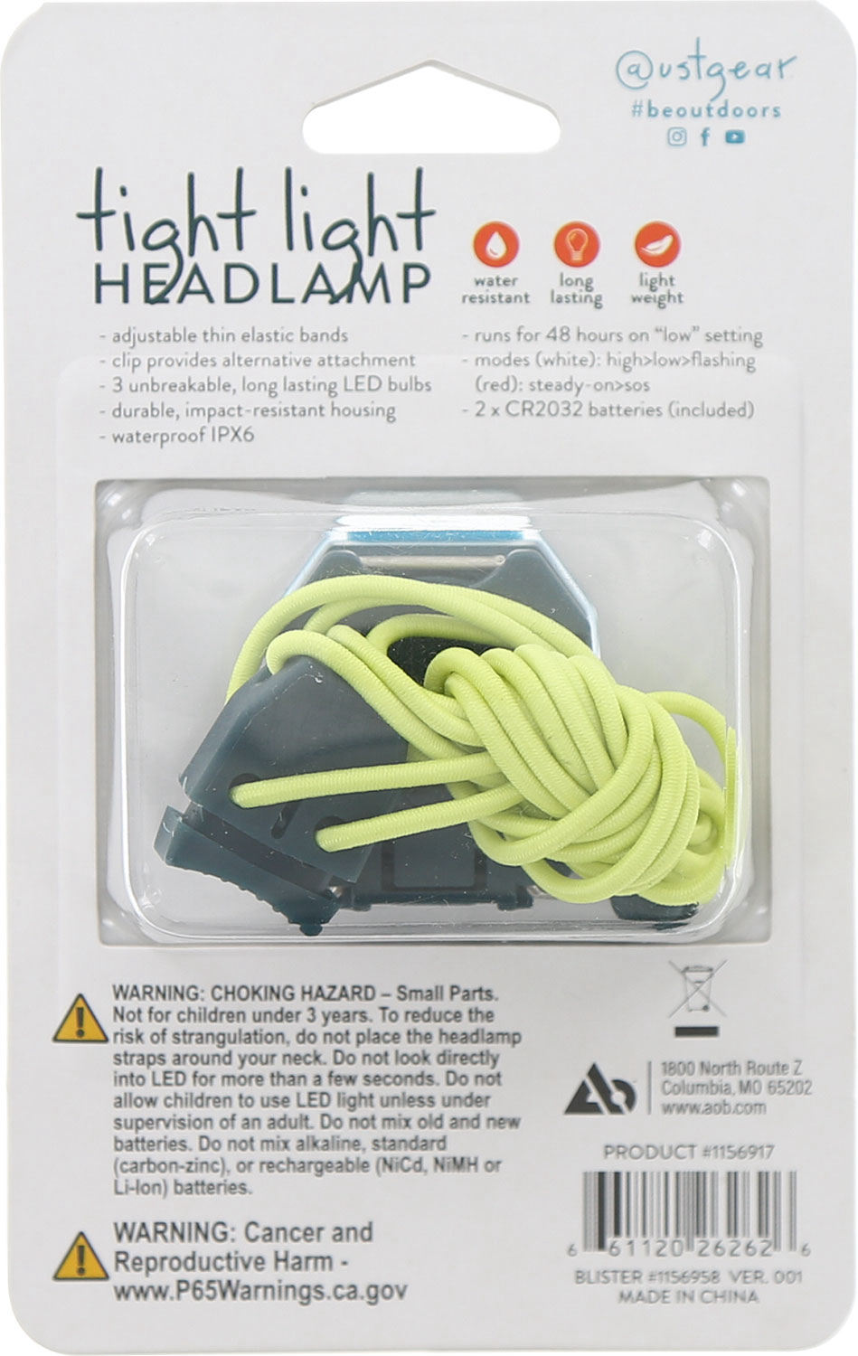 UST Ultimate Survival Tight Light 1.0 Headlamp 30 Lumens - KnifeCenter ...