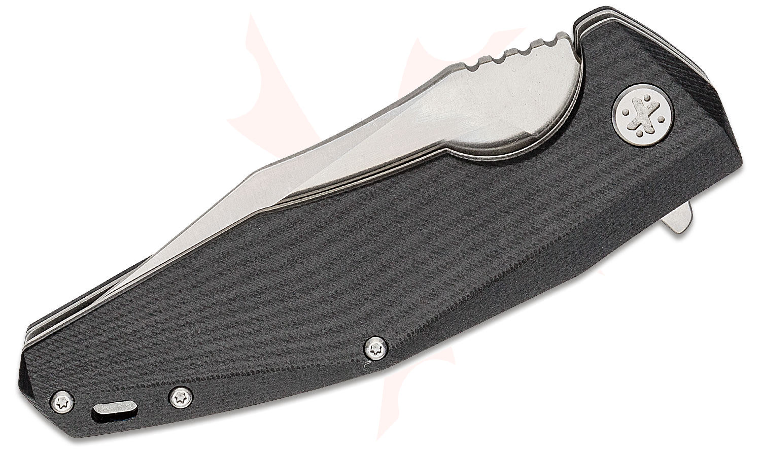 Ultra-X Hugger Flipper Knife 3.58" D2 Satin Clip Point Blade, Black G10 ...