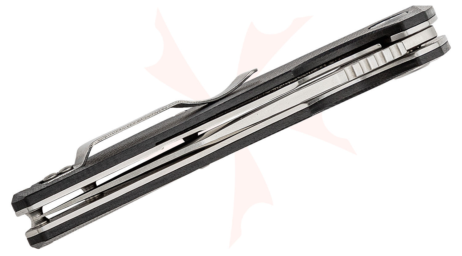 Ultra-X Hugger Flipper Knife 3.58" D2 Satin Clip Point Blade, Black G10 ...