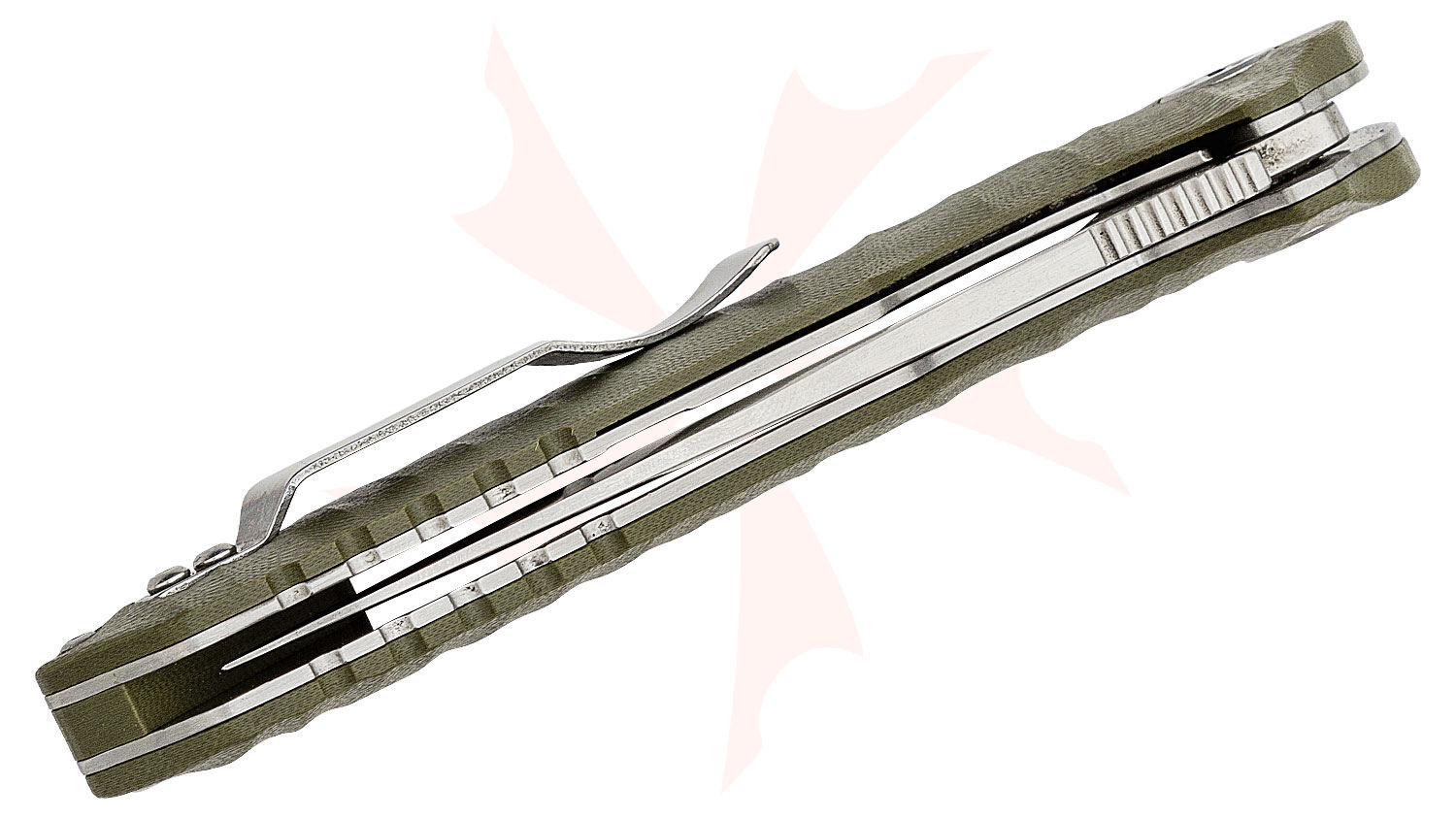 Ultra-X Ripple Flipper Knife 3.39" D2 Satin Drop Point Blade, Milled OD ...