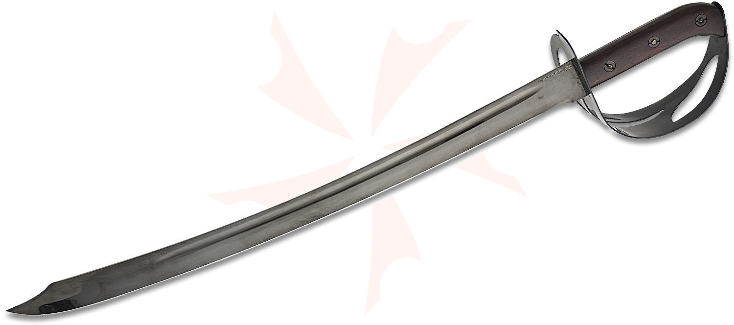 United Cutlery Honshu 1917 Hybrid Cutlass 25.5" Black Blade, Dark Wood ...