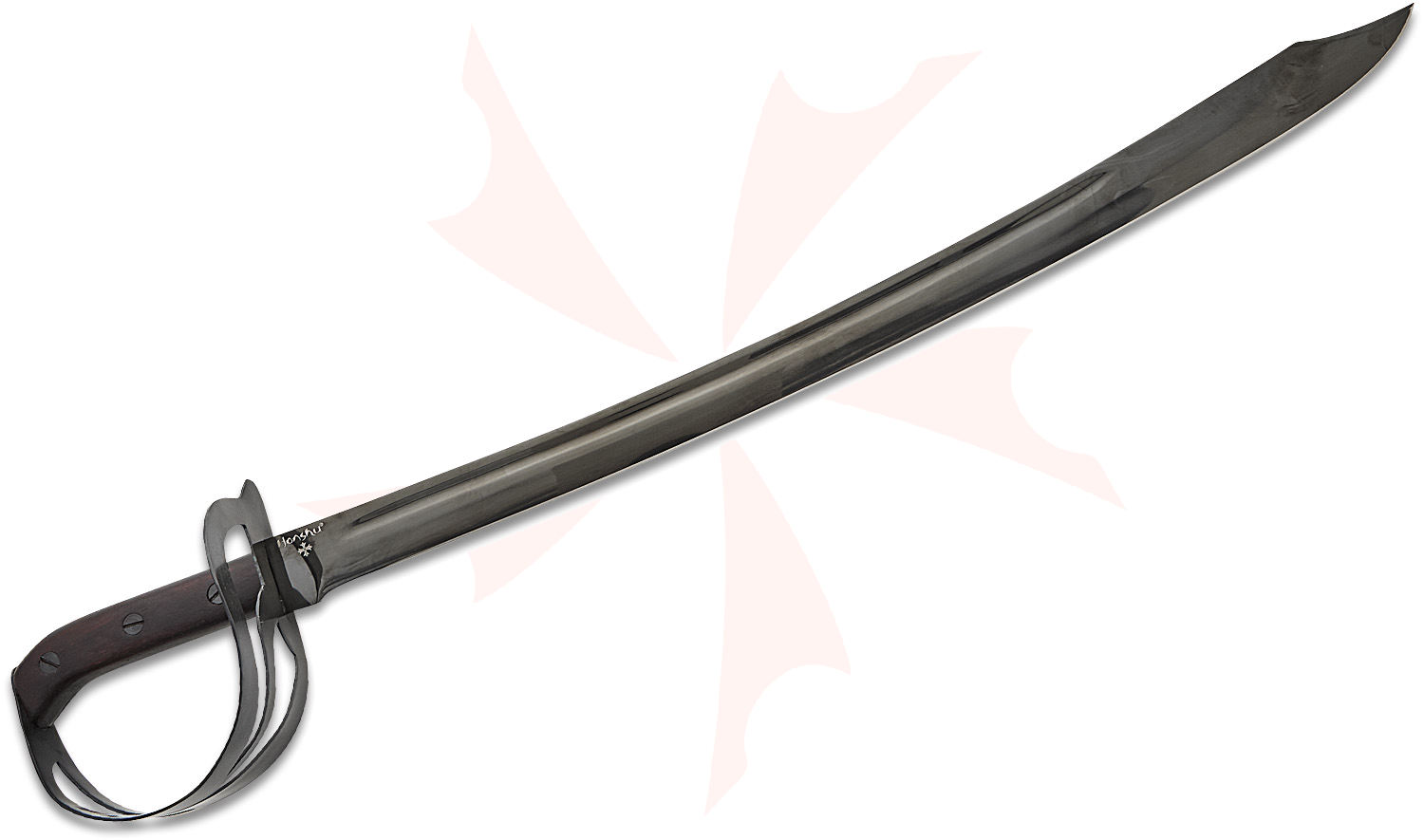 United Cutlery Honshu 1917 Hybrid Cutlass 25.5" Black Blade, Dark Wood ...