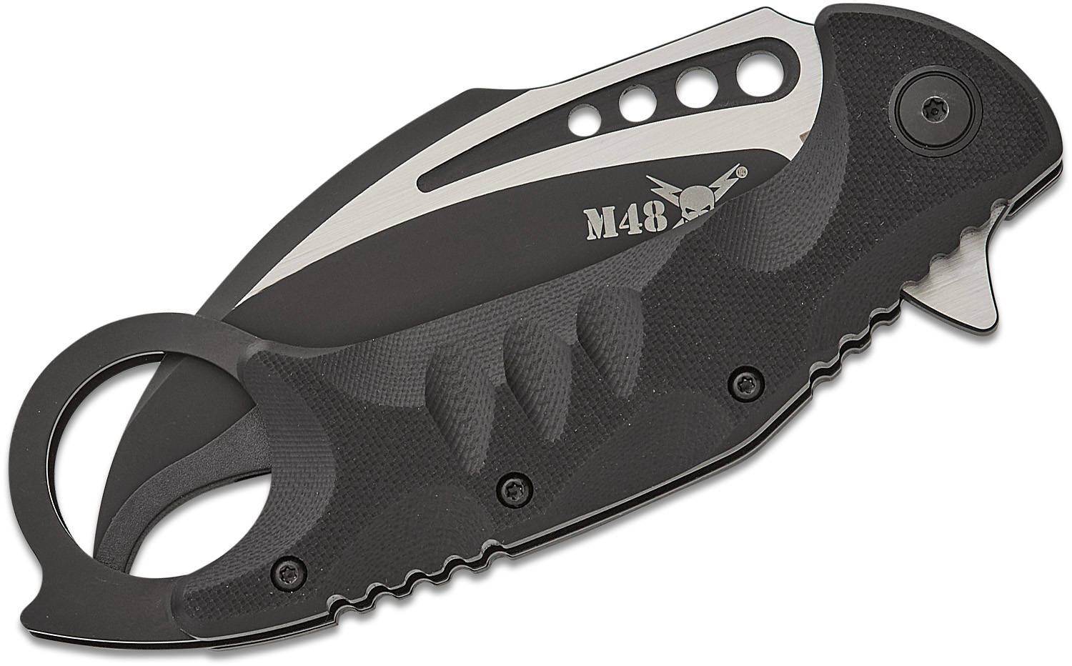 United Cutlery M48 Steel Titan Karambit Folding Knife 3.375" D2 Two ...