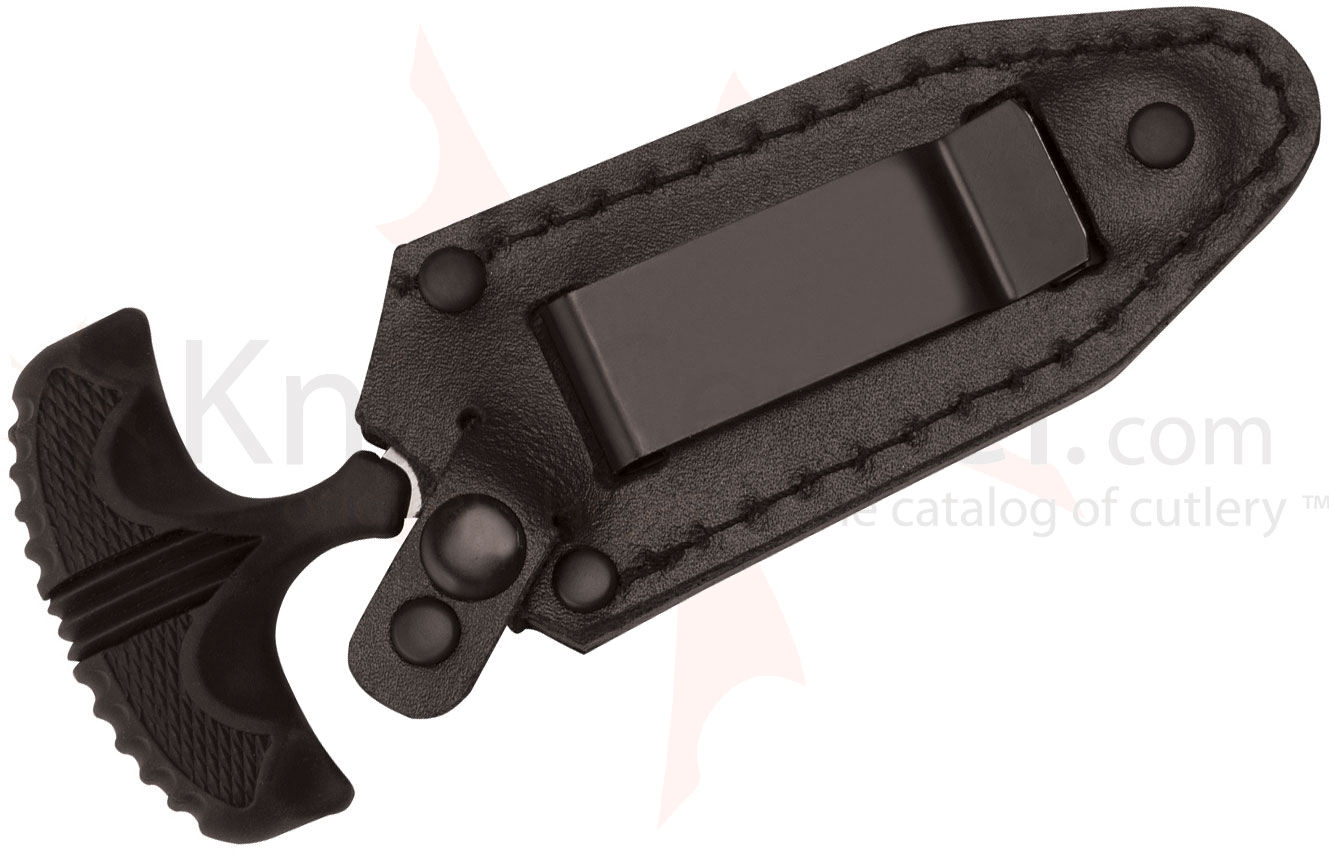 United Cutlery Honshu Large Tanto Push Dagger 4" Black Blade, Leather ...