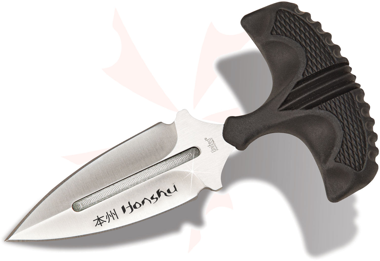 United Cutlery Honshu Small Push Dagger 2-7/8" Satin Blade, Leather ...