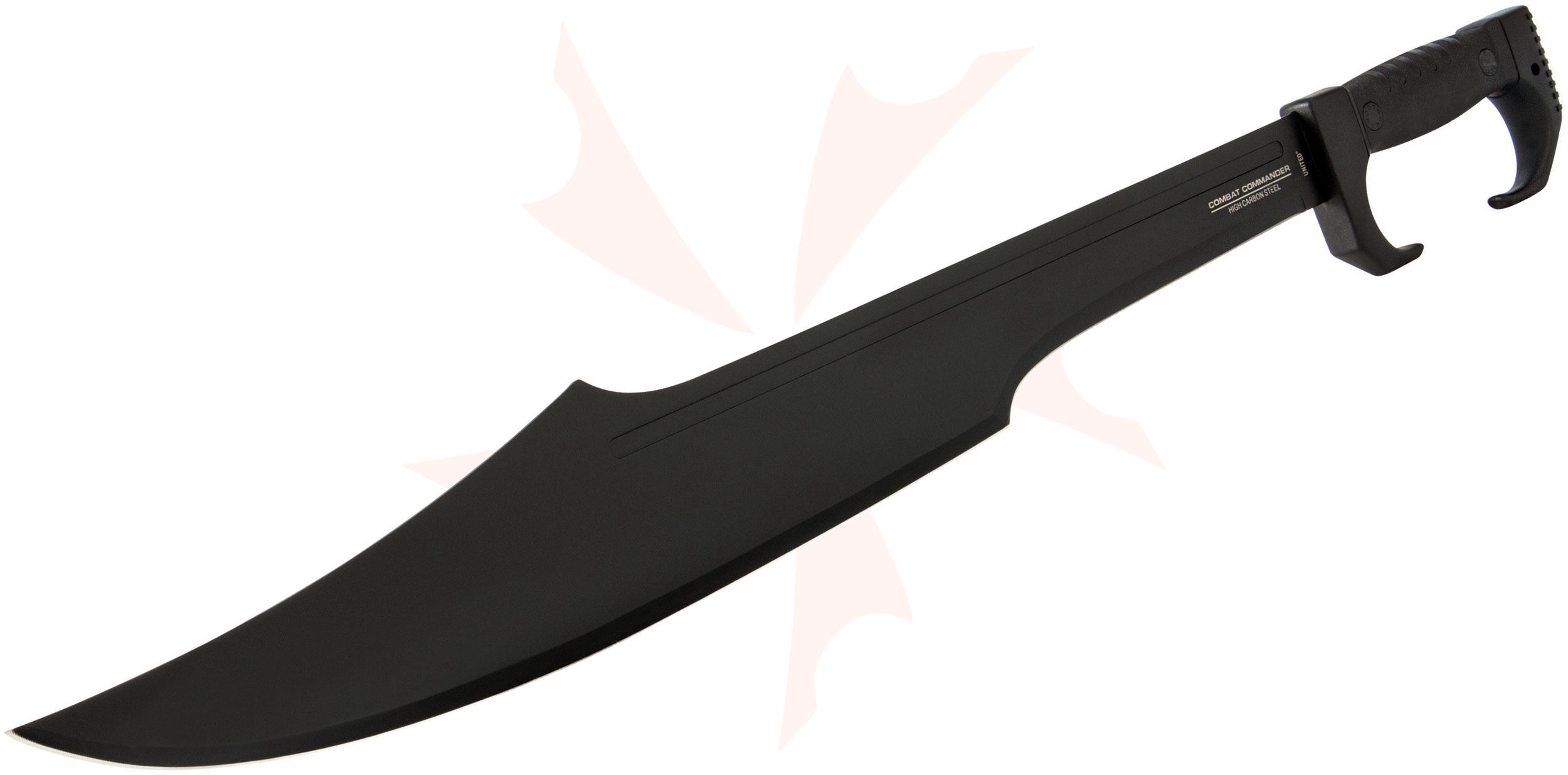 United Cutlery Combat Commander Spartan Sword 23.5" Black Blade, ABS ...