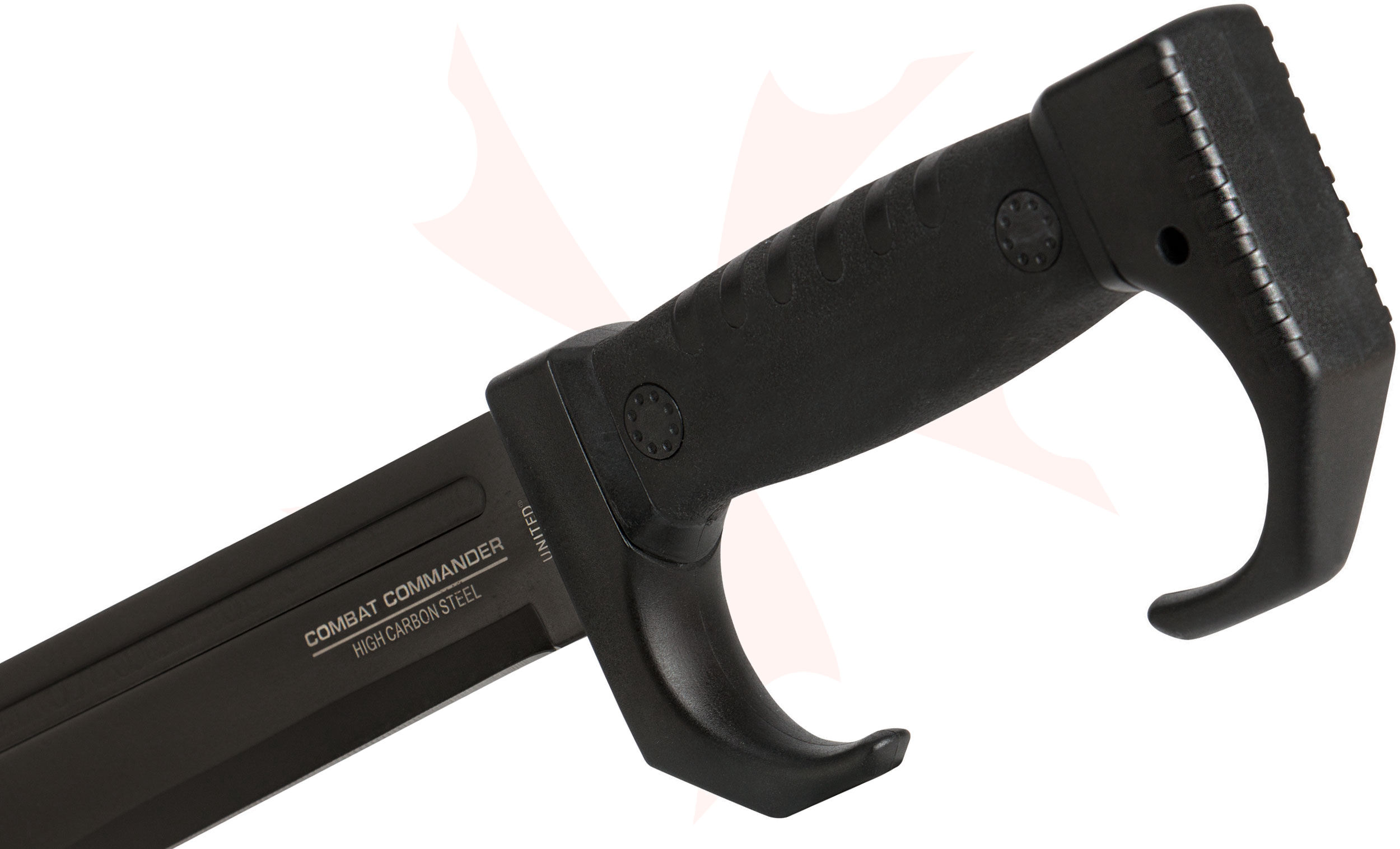 United Cutlery Combat Commander Spartan Sword 23.5" Black Blade, ABS ...