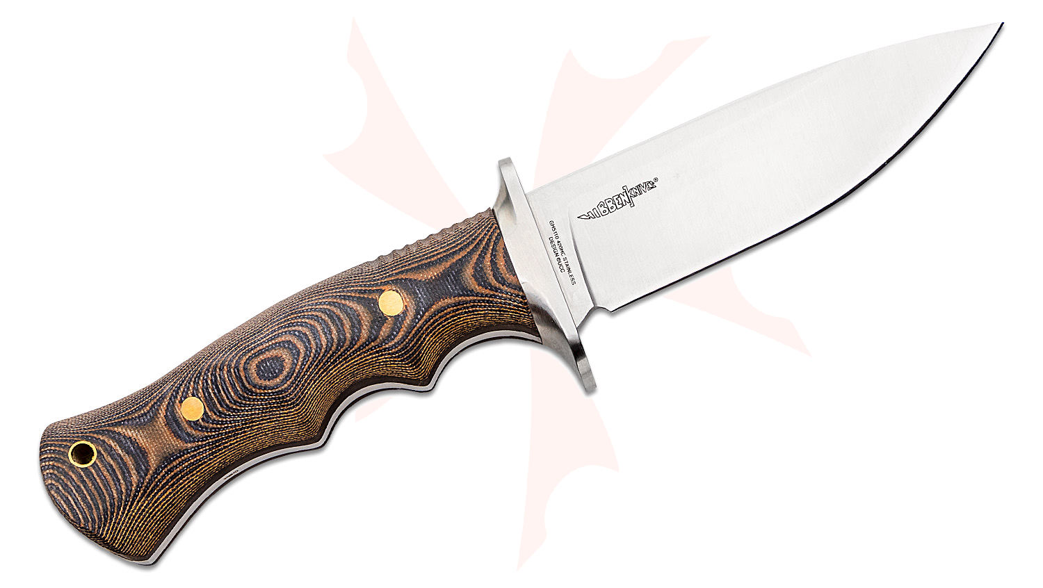 United Cutlery Gil Hibben Tundra Bushcraft Knife 4.63" Satin Drop Point ...